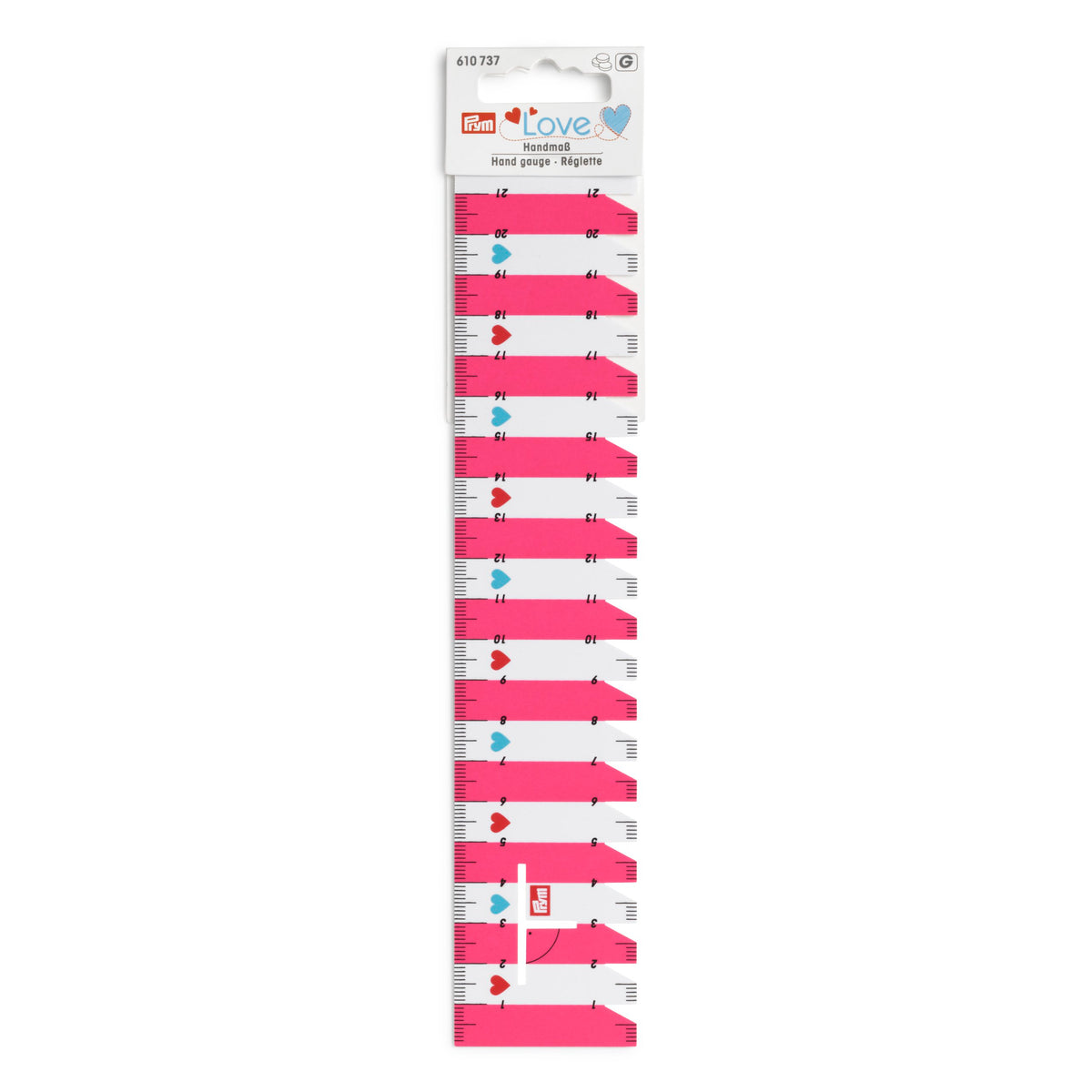 Prym Love - Hand Measuring Gauge | Pink | 610737 – Croft Mill
