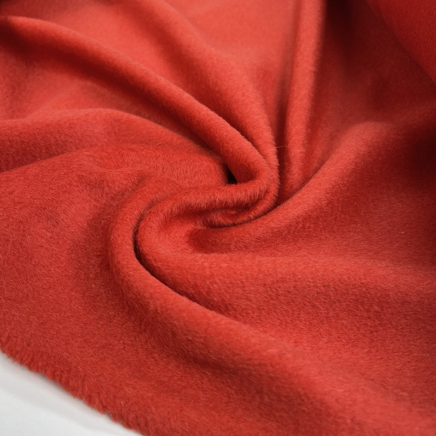 Alana & Alpaca - Red Italian Ex-Designer 50% Wool 50% Alpaca Coating ...