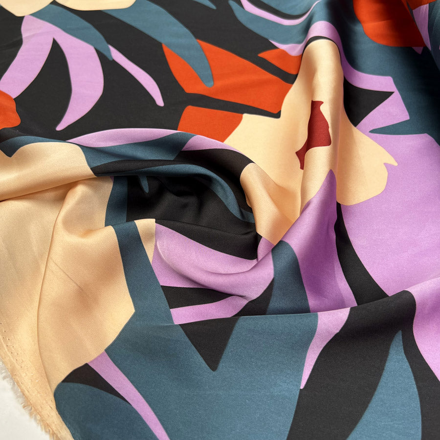Floral Bold Mirage | Polyester Dress Fabric – Croft Mill