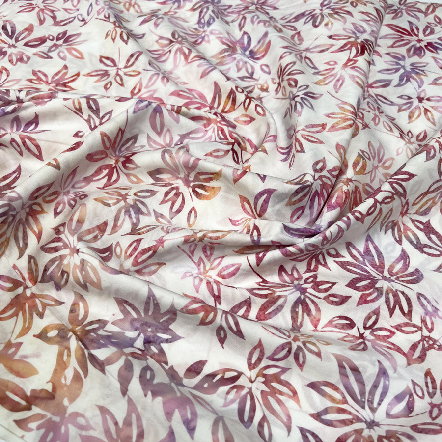Cotton Lawn Fabric | New Season Hoffman Bali - Lychee Bloom – Croft Mill