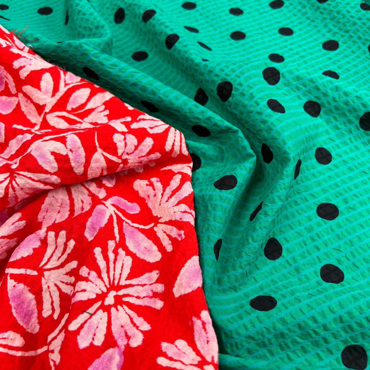 Ex Designer Cotton Seersucker Fabric | La Texture – Croft Mill