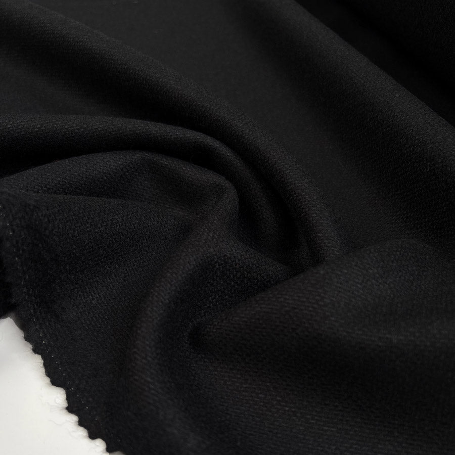 Black 100% Wook Dress Fabric | Wool Coating - Worsted Hopsack – Croft Mill