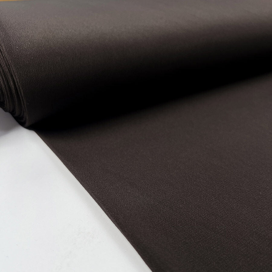 54% Acetate 46% Silk Fine Dress Fabric | Dark Chocolate – Croft Mill