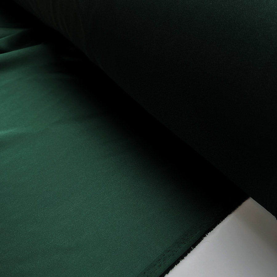 Dark Green Polyester Dress Fabric | Aleya Satin – Croft Mill