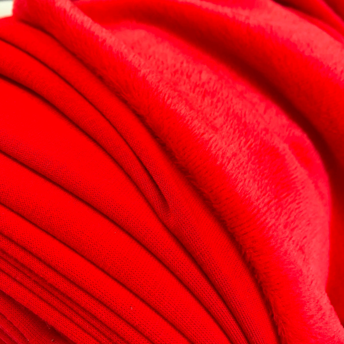 Alpen Fleece - Red cotton polyester hoody fabric – Croft Mill