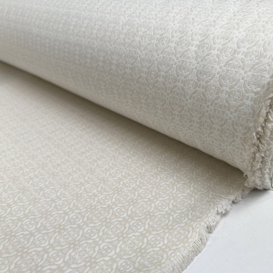 Italian Cotton Dobby Weave Suiting Fabric | Avorio – Croft Mill