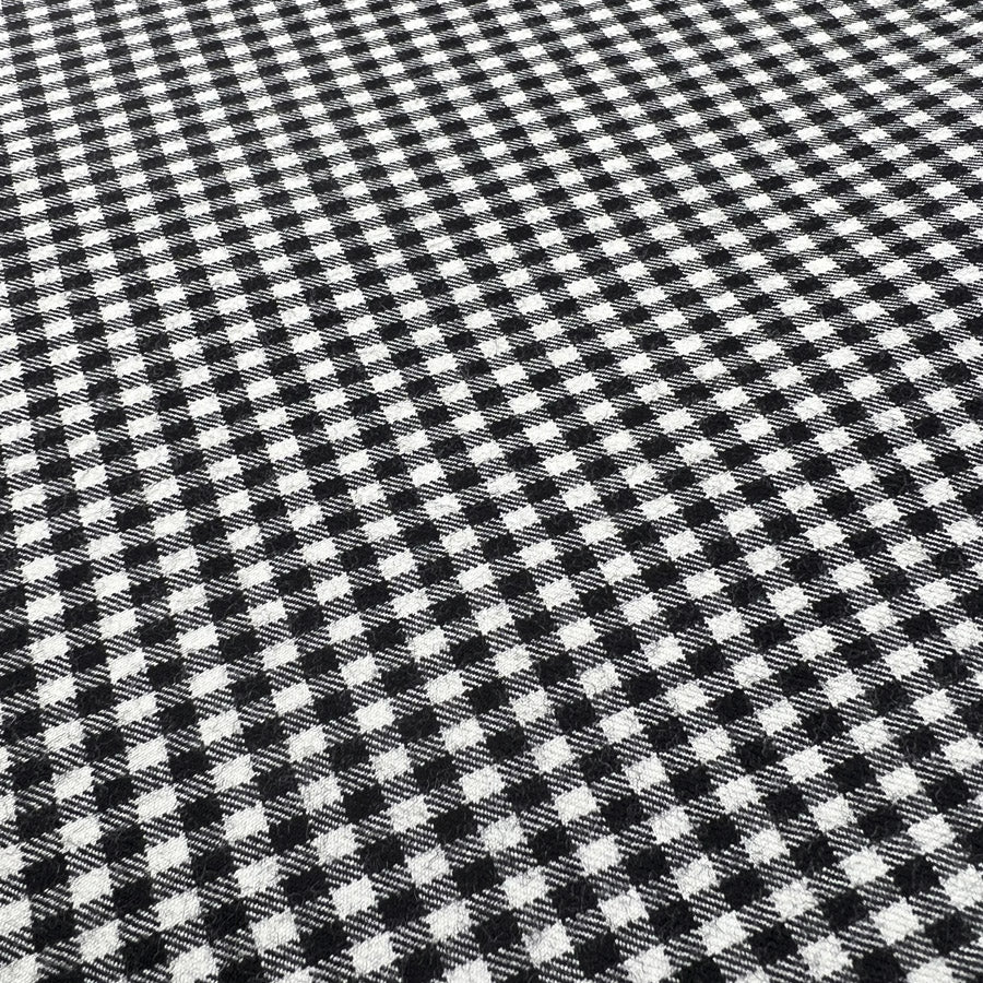 British Rain Black Coat Fabric | Bonded Wool Cotton - Hacker – Croft Mill