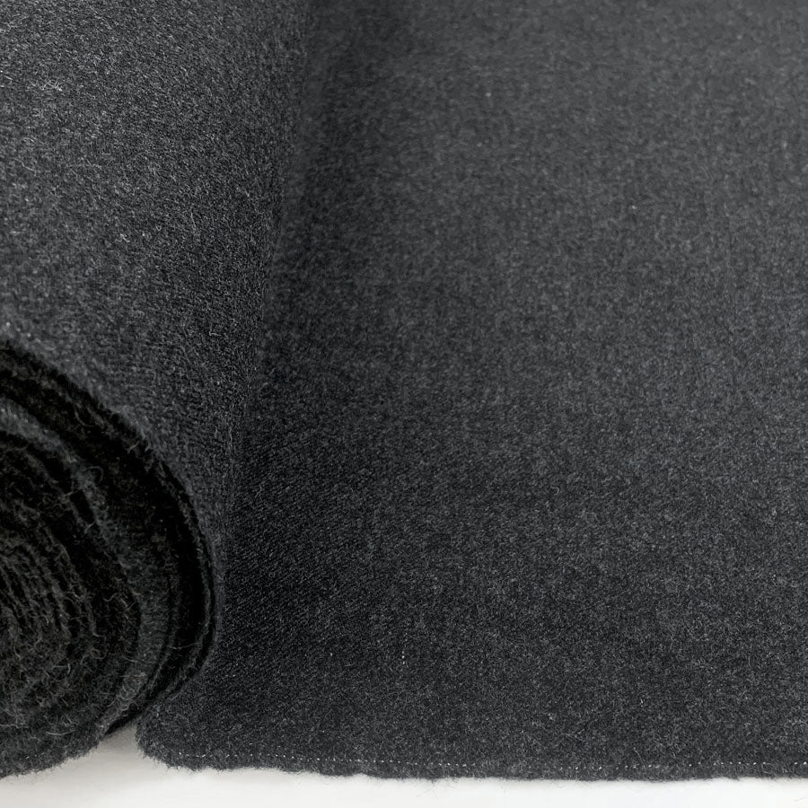 Grey British Marled Wool Coating Fabric | Brambrook - Tweed – Croft Mill