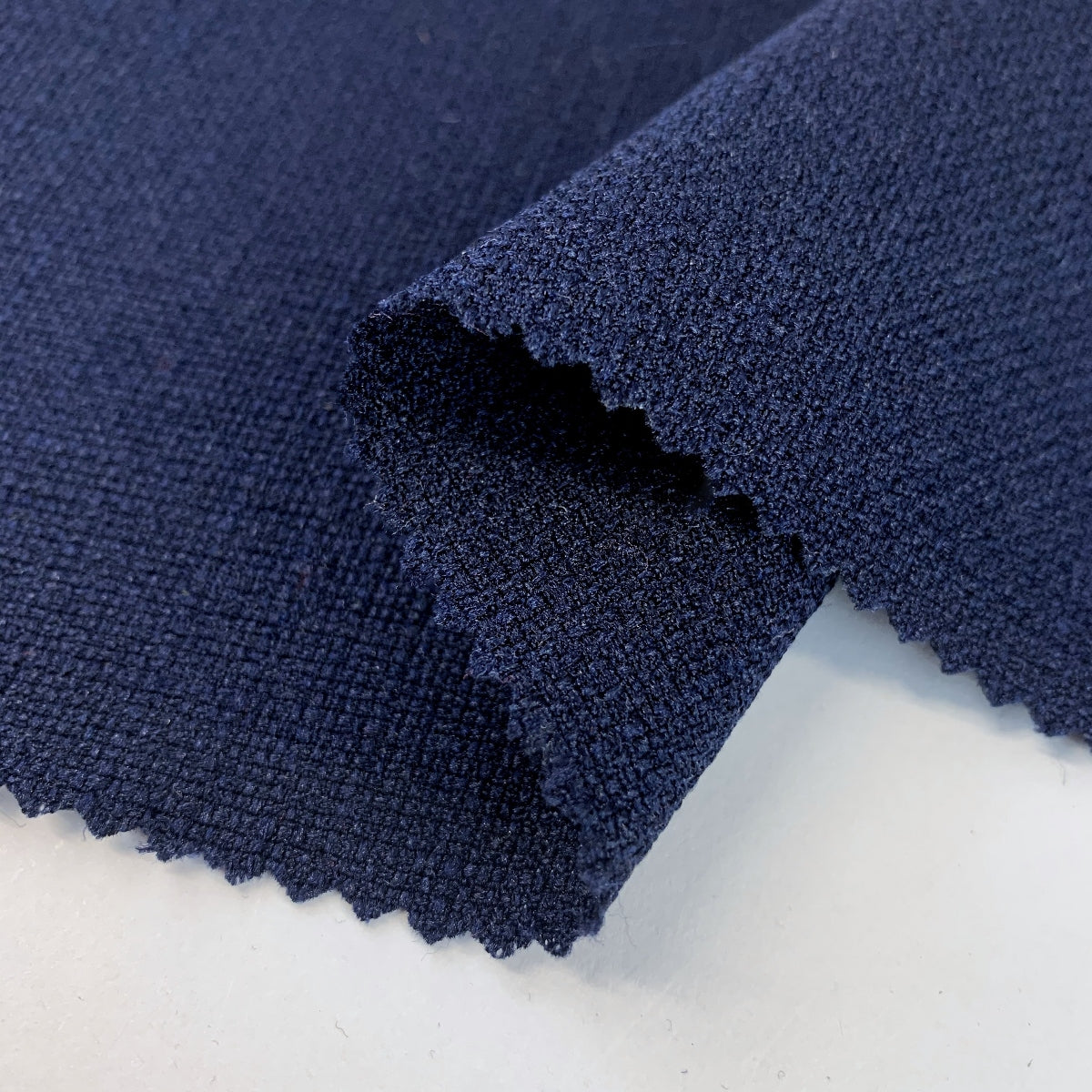 Linen Look Polyester Dress Fabric by John Kaldor | Coast - Navy – Croft ...