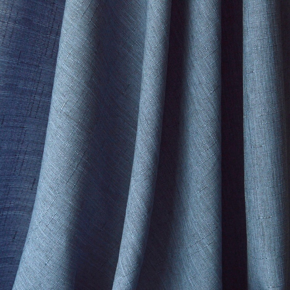 Polyester Linen Look Dressmaking Fabric | Cross Hatch - Denim – Croft Mill