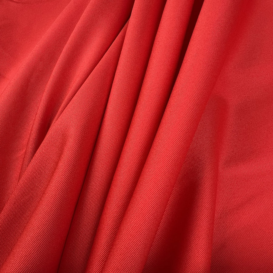 Cotton & Elastane Denim Look Fabric | Summer Red | Fibre Mood – Croft Mill