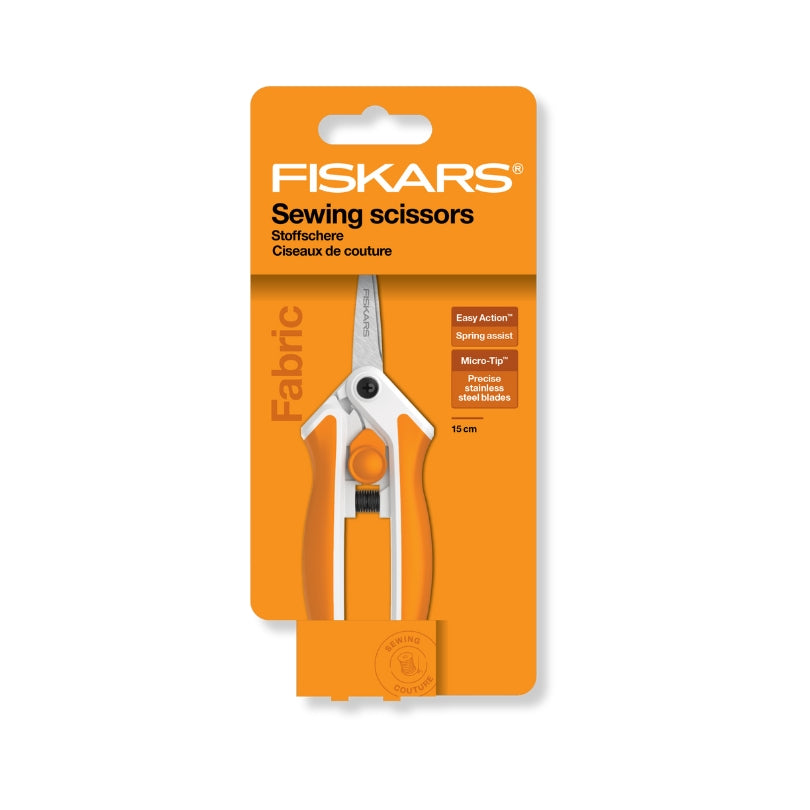 Fiskars - Easyaction™ Spring Assisted Sewing Scissors (15cm) – Croft Mill