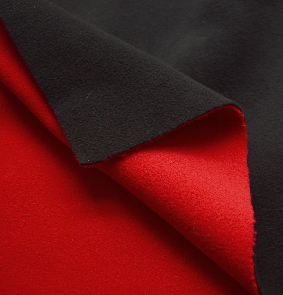 Fleece Duo Red/black material – Croft Mill