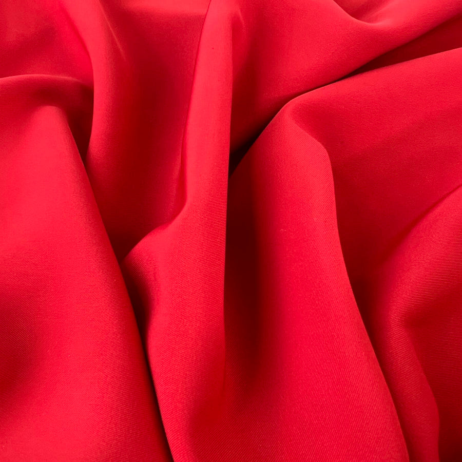 Fine Twill Stretch Woven Suiting Fabric Flowy - Red – Croft Mill