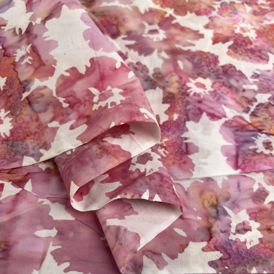 Hoffman Bali Hand Painted Leaf Print Cotton Lawn Fabric | Victoria ...