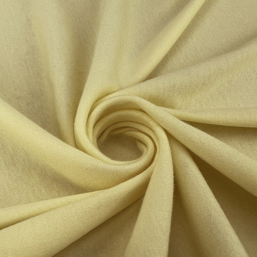 Yellow British Knitted Cotton Interlock Jersey Fabric - Lemon – Croft Mill