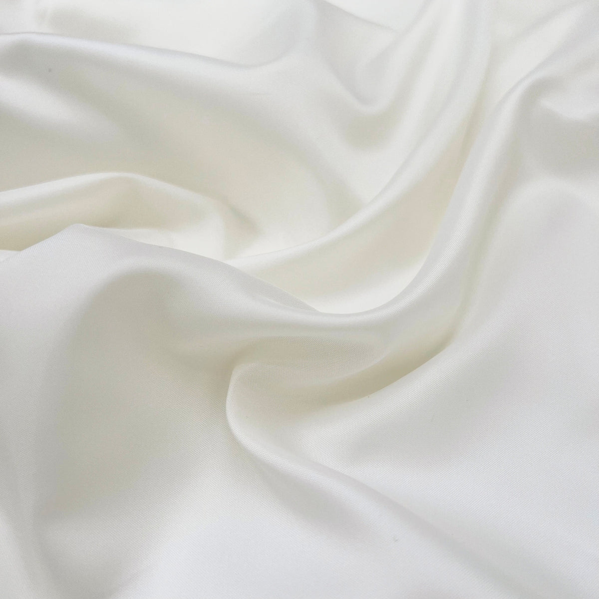 Ivory Nylon Satin Jacket & Dress Fabric | Vanilla Lining – Croft Mill