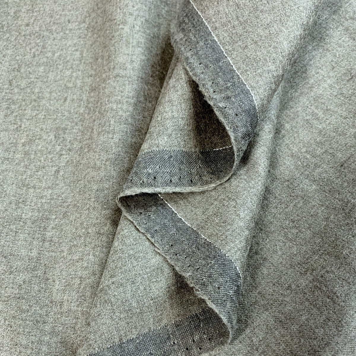 High Quality Grey Wool & Cashmere Suiting Fabric | Jammu – Croft Mill