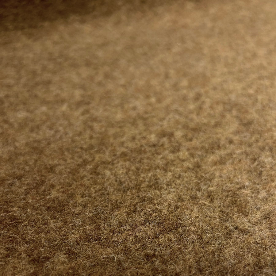 Marled Brown Knitted Wool Nylon Coating Fabric | Ruff - Caramel – Croft ...