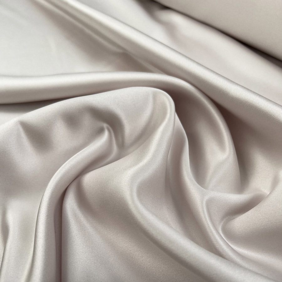 Polyester Matte Duchess Satin Fabric | Mystique - Dusty Grey – Croft Mill