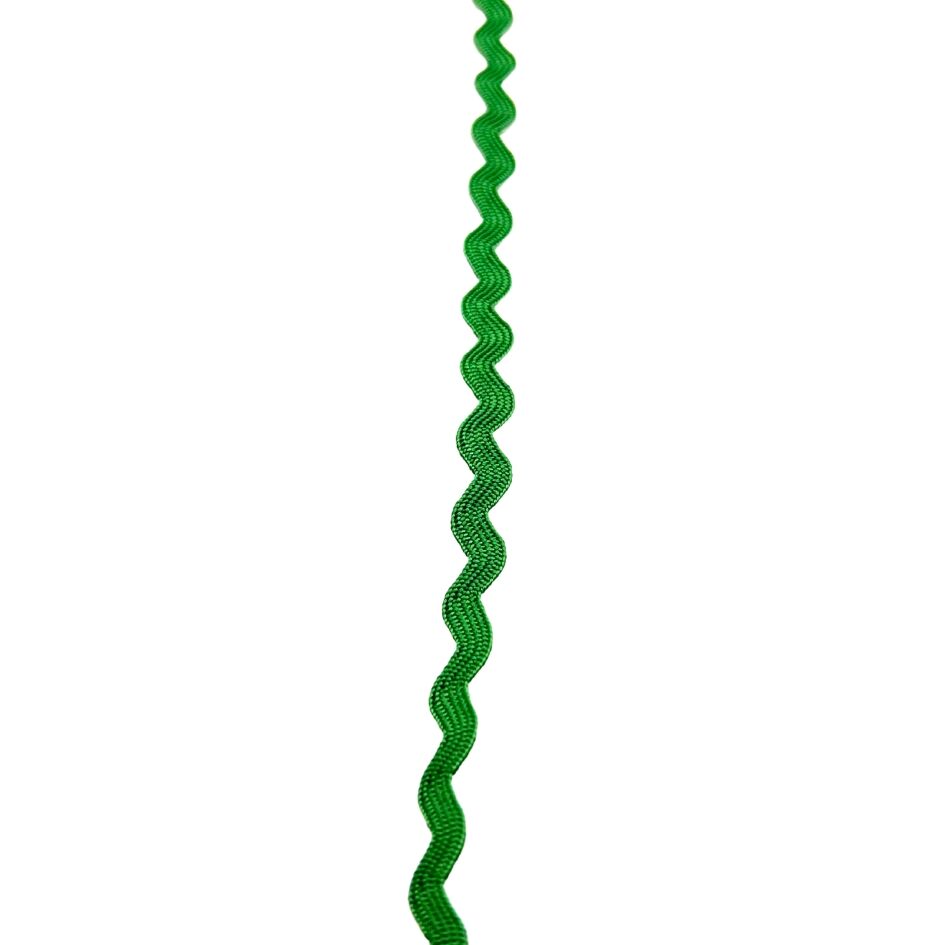 Polyester Ric Rac Trim Edging | Ric Rac - Emerald Green 5mm – Croft Mill