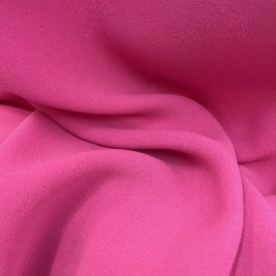 Pink Heavy Polyester Dress Fabric | Triple Crepe - Bubblegum – Croft Mill