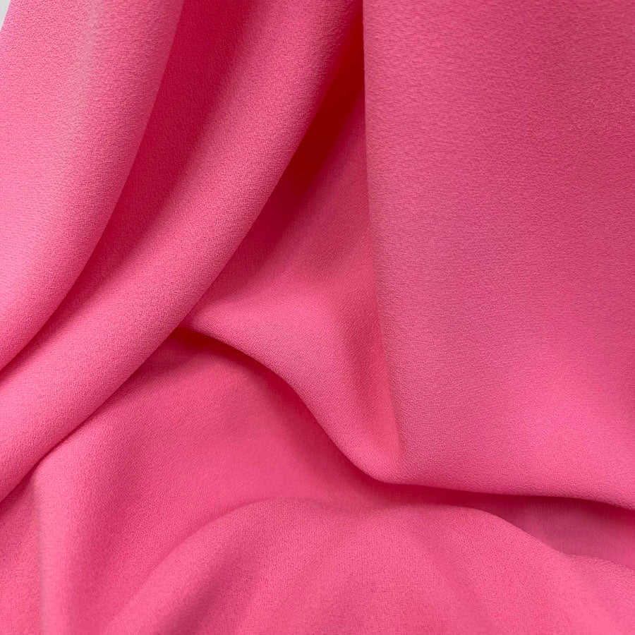 Heavy Polyester Dressmaking Fabric | Triple Crepe - Candy Pink – Croft Mill