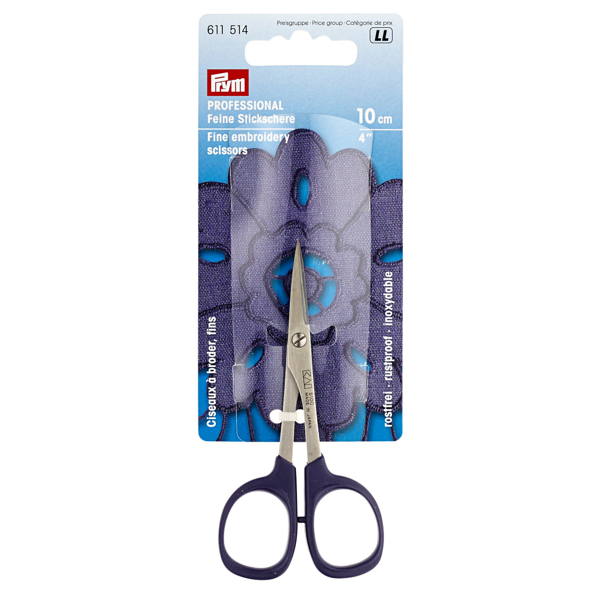 Prym Fine Embroidery Scissors 10cm 611514 Sewing Snips – Croft Mill