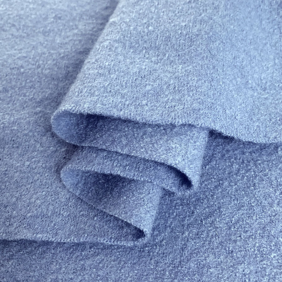 Pure Luxury 100% Boiled Wool Jacket & Coat Fabric - Pale Blue – Croft Mill