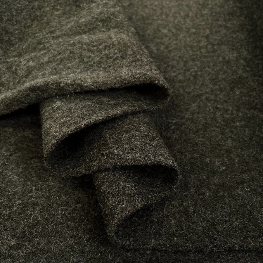 Pure Luxury 100% Boiled Wool Jacket and Coat Fabric | Dark Green ...