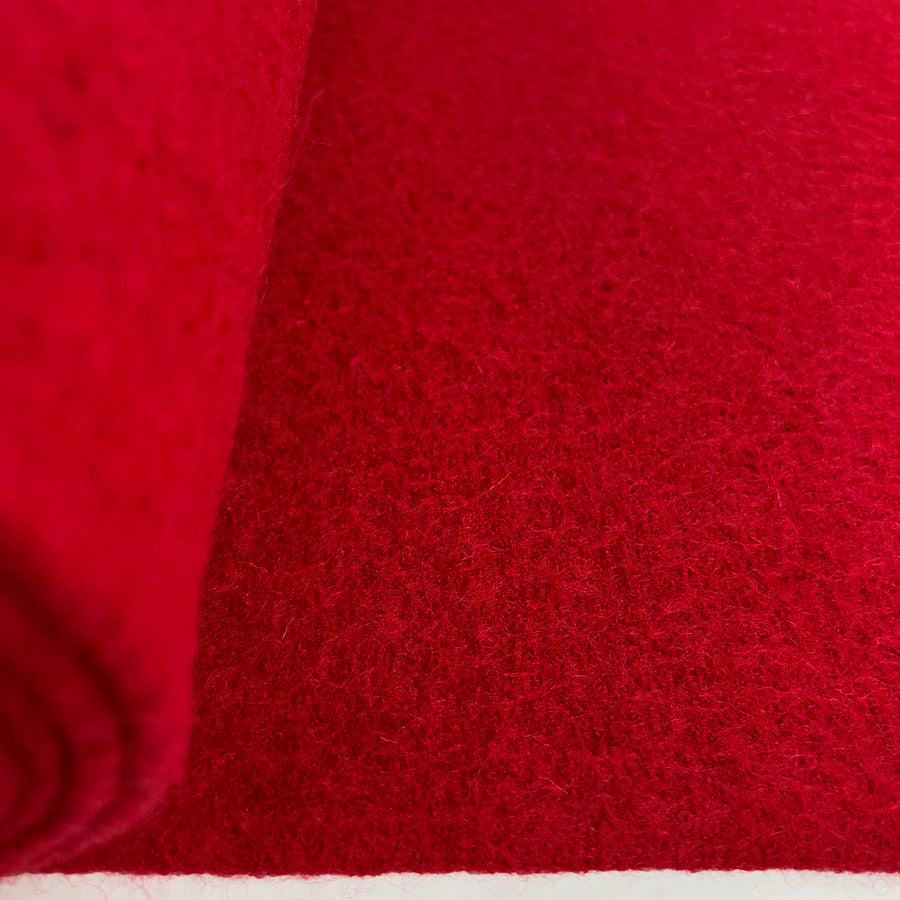 Pure Luxury 100% Boiled Wool Jacket & Coat Fabric | Red – Croft Mill