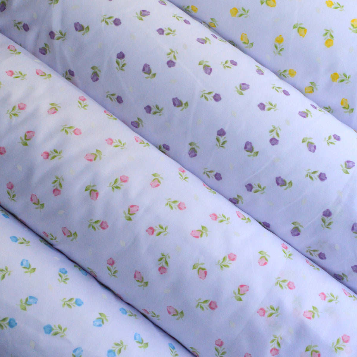 Floral Poly/Cotton Fabric | Put The Kettle On - Primrose - Purple ...