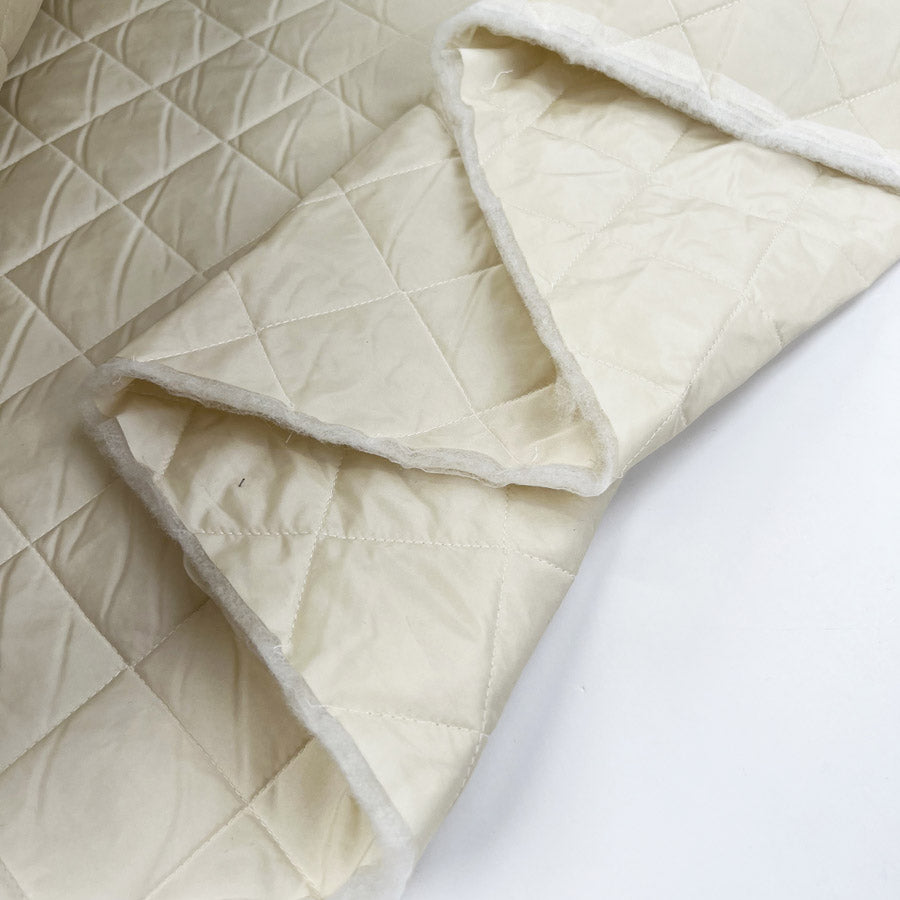 Water Resistant Nylon Quilting Fabric | Quilted - Clotted Cream – Croft ...