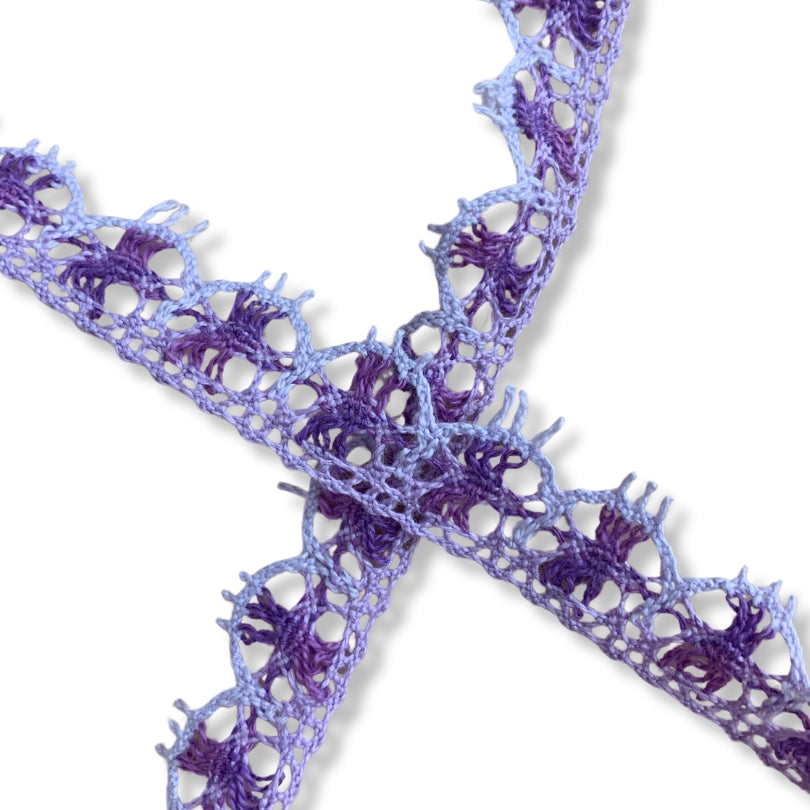 15mm French Cotton Trimming | Scallop Crochet Lace - Lilac – Croft Mill