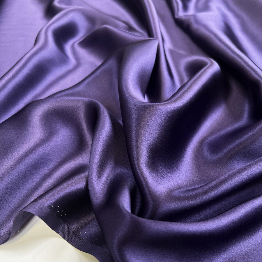Silk Radiance Purple - 16 Momme Silk Satin (135cm) – Croft Mill