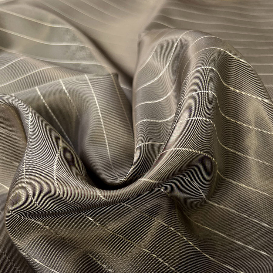Viscose Acetate Striped Satin Fabric | Snakes & Ladders – Croft Mill