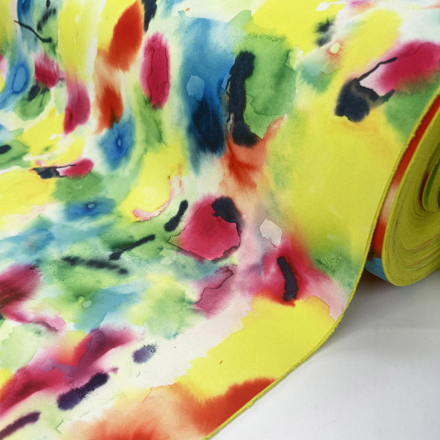 Polyester Spandex Jacketing Fabric | Soft Shell - Sunset Splash – Croft ...