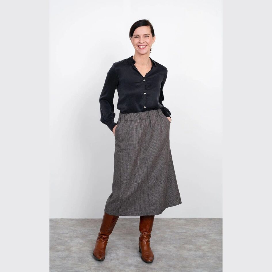 A-Line Midi Skirt | Paper Sewing Pattern | The Assembly Line – Croft Mill