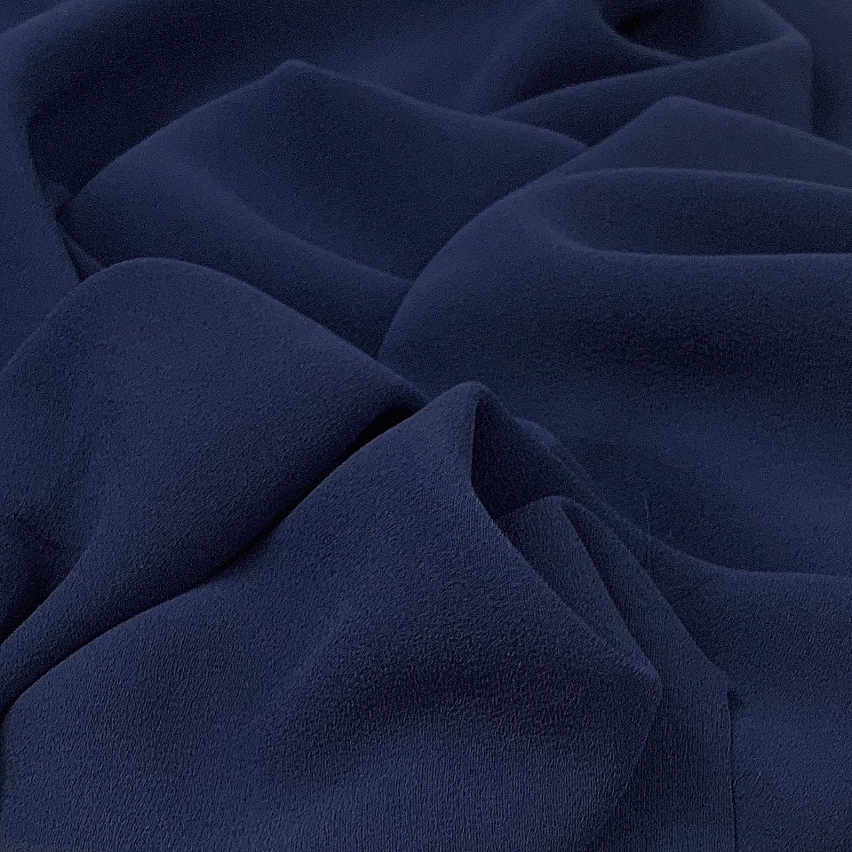 Heavy Polyester Dressmaking Fabric | Triple Crepe - French Navy – Croft ...