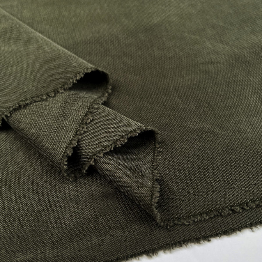 65% Viscose 35% Polyester Tencel Finish Dress Fabric | Green – Croft Mill