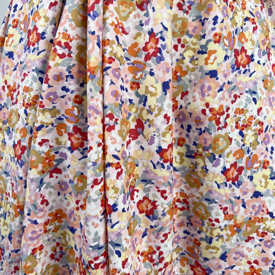 Multi Coloured Dress Fabric Pima Cotton Lawn Millions Pink