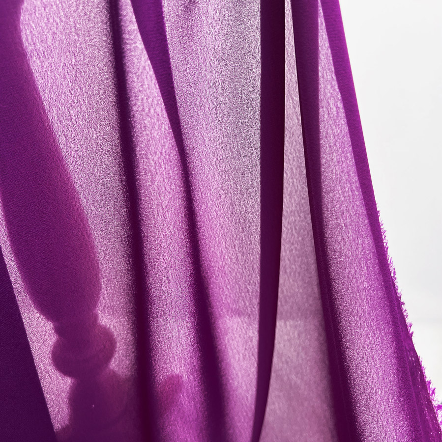Magenta chiffon fabric store