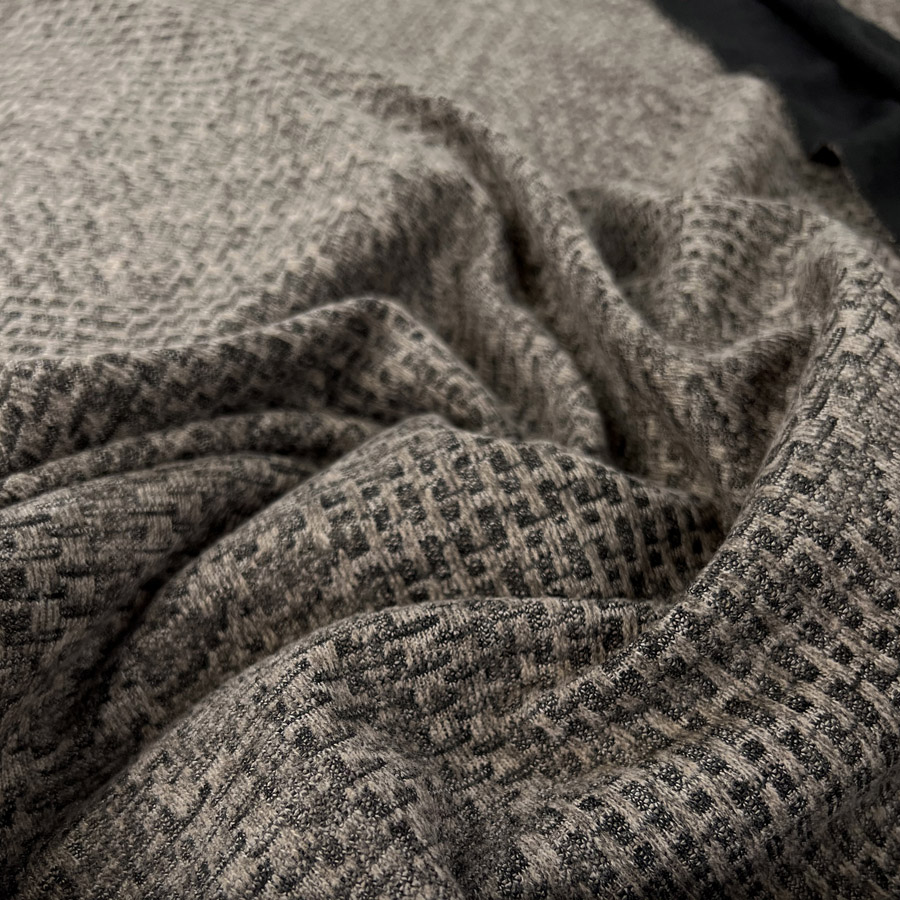 Double Knit Jersey Fabric Ponte Roma Jacquard Truffle